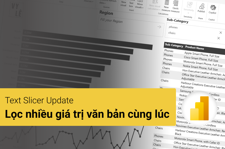 Text Slicer Update – Lọc nhiều giá trị văn bản cùng lúc